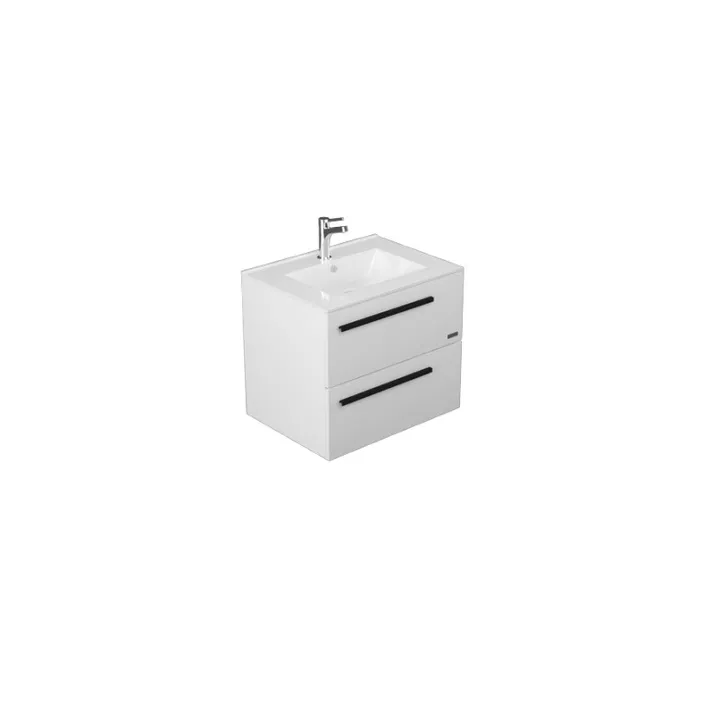 two-drawer-washbasin-unit-in-matt-white-with-black-dessin-handles-teka ...
